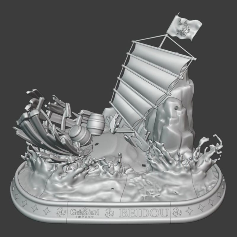 Genshin Impact Beidou - STL 3D print files