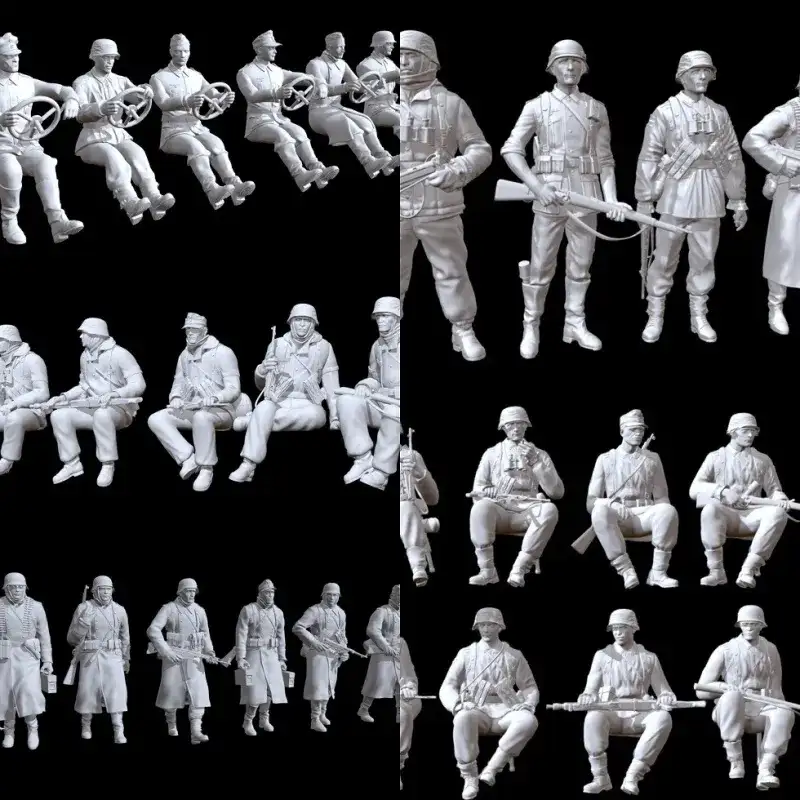 German Soldiers WW2 Pack - STL 3D print files