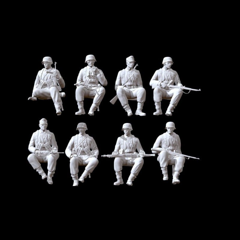 German Soldiers WW2 Pack - STL 3D print files