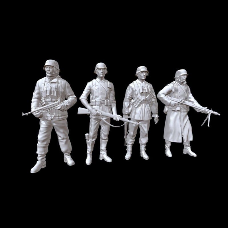 German Soldiers WW2 Pack - STL 3D print files