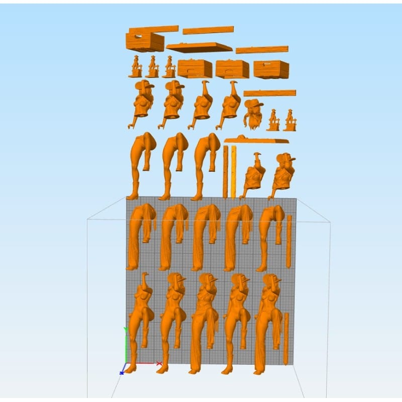 Pam Sexy Cowgirl - STL 3D print files