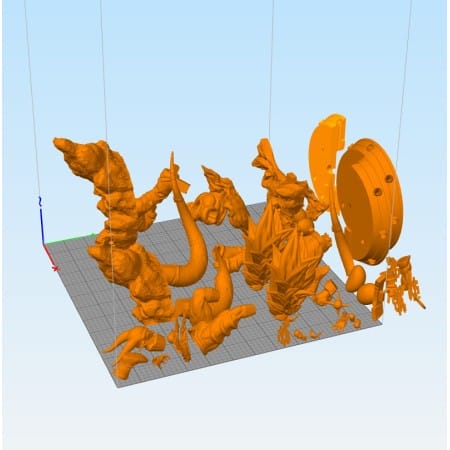 Goku SS3 vs Janemba - STL 3D print files