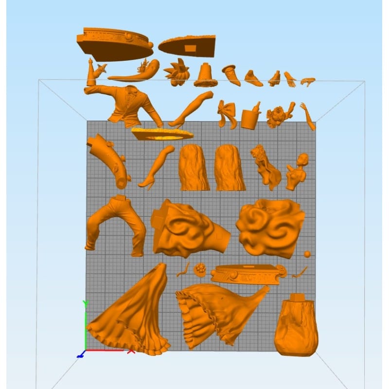 Goku & Chichi Maried - STL 3D print files
