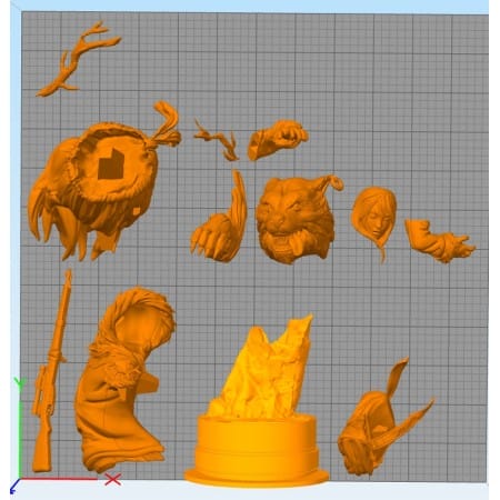 Wolf Girl - STL 3D print files