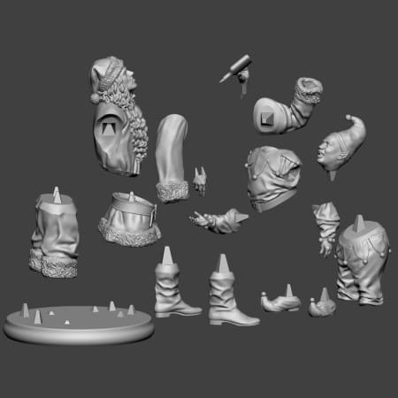 Bad Santa Willie and Marcus - STL 3D print files