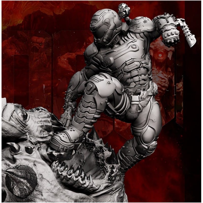 Doom Slayer Diorama - STL 3D print files