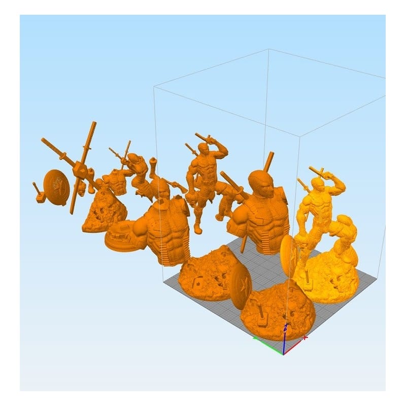 Deadpool Kills Marvel Statue + Bust - STL 3D print files