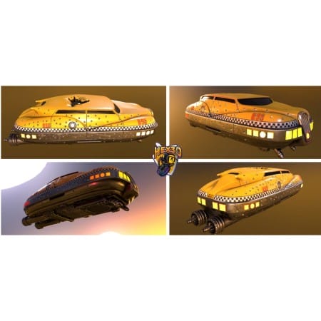 The fifth element Taxi & Police car - STL 3D print files