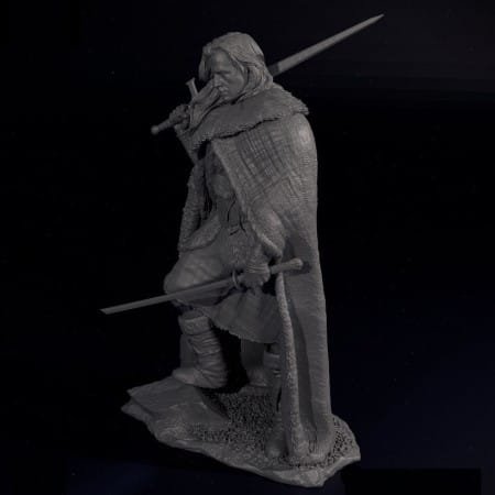 Highlander Christopher Lambert Figure and Bust - STL 3D print files
