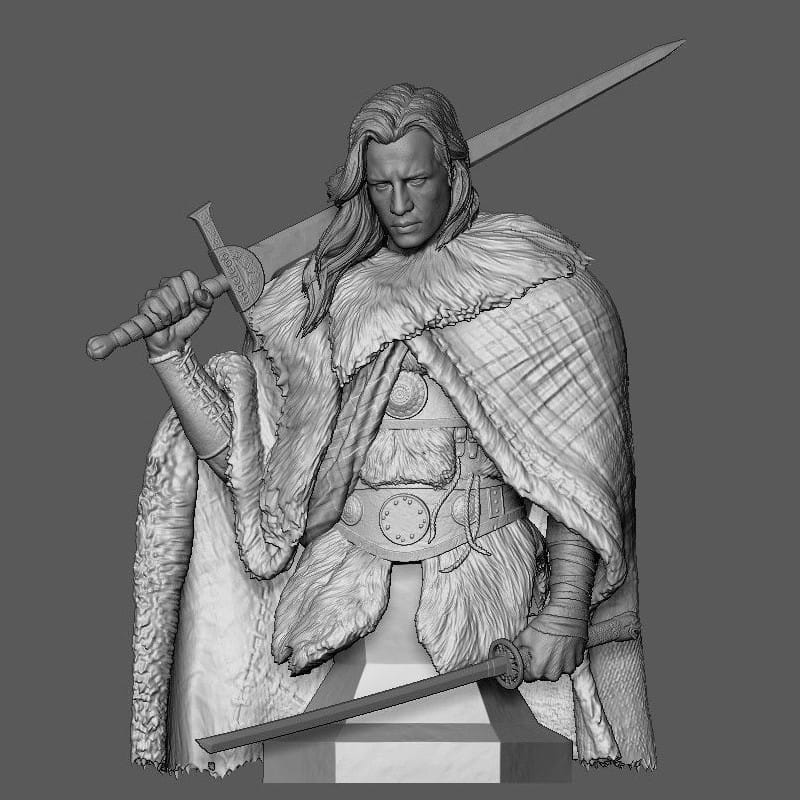 Highlander Christopher Lambert Figure and Bust - STL 3D print files