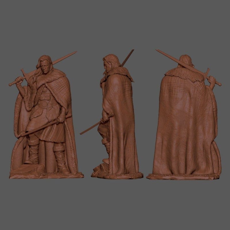 Highlander Christopher Lambert Figure and Bust - STL 3D print files