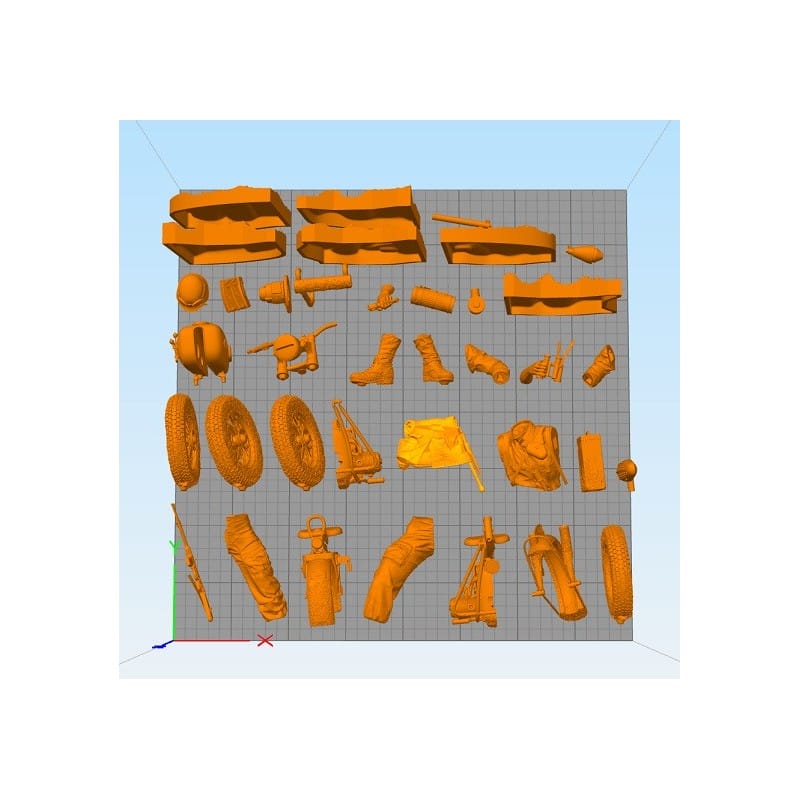 Motorcycle Scout BMW R75 - STL 3D print files