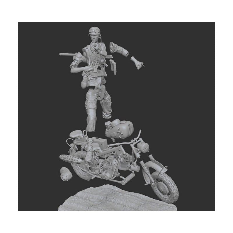Motorcycle Scout BMW R75 - STL 3D print files