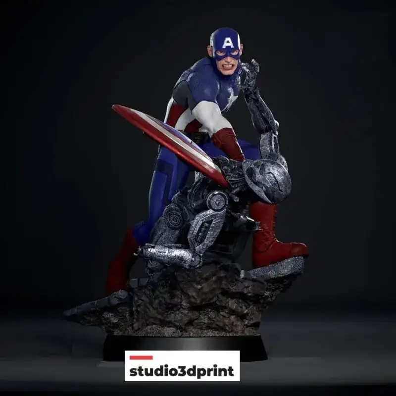 Captain America vs Ultron - STL 3D print files
