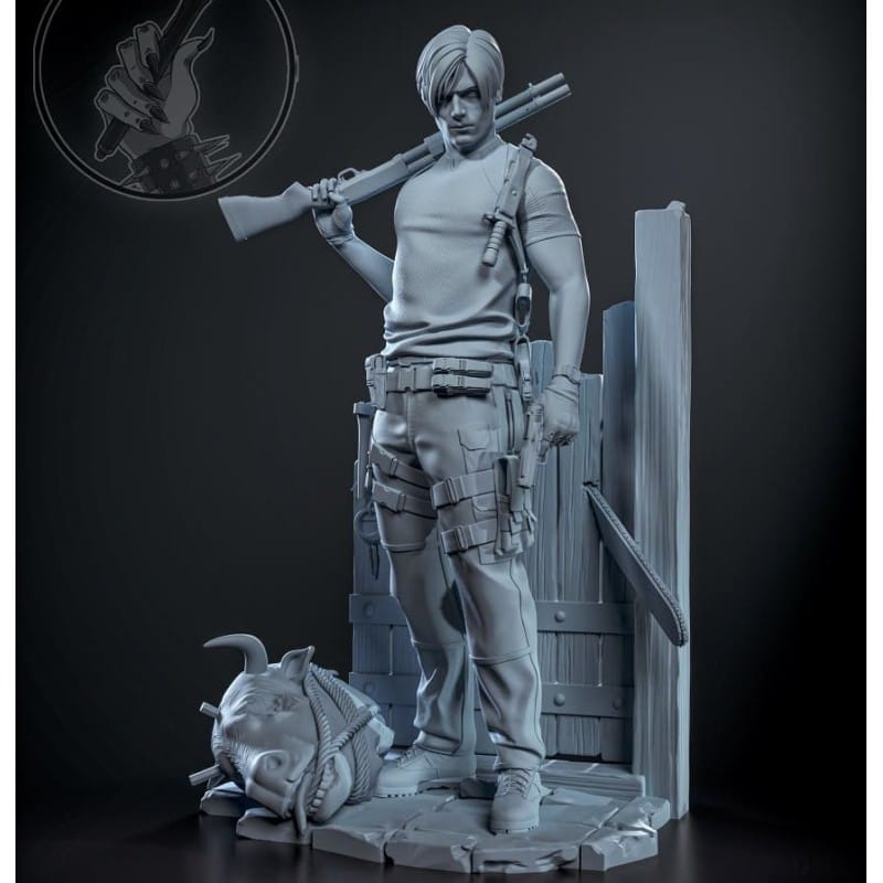 Leon Kennedy Resident Evil - STL 3D print files