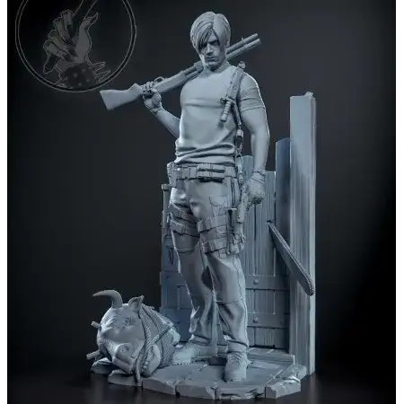 Leon Kennedy Resident Evil - STL 3D print files