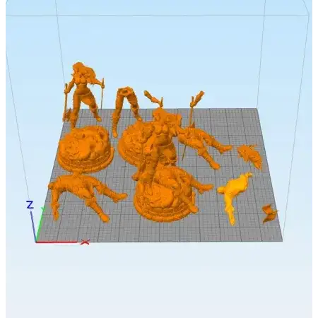 Red Sonja Diorama - STL 3D print files
