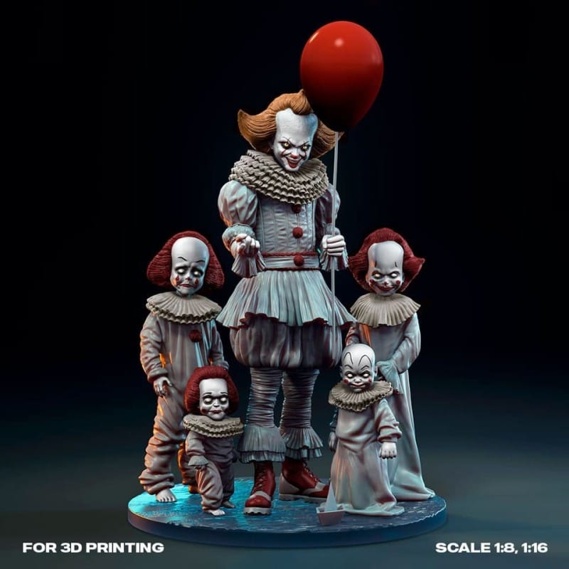 Pennywise Diorama - STL 3D print files