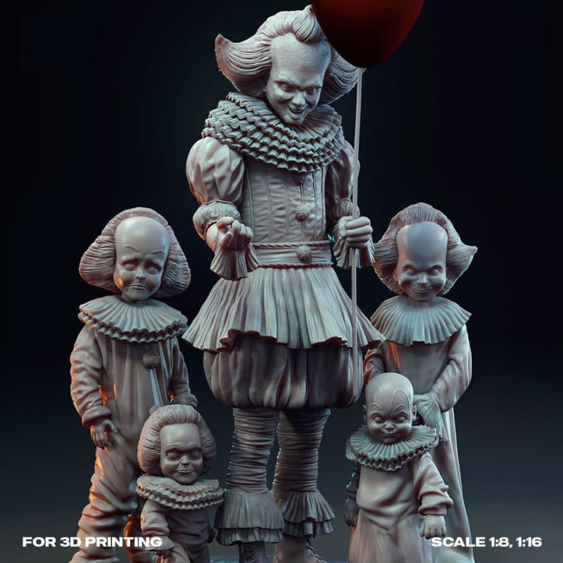 Pennywise Diorama - STL 3D print files