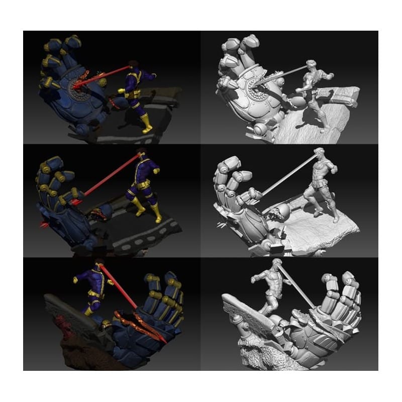 Cyclops VS Sentinel X-men - STL Files for 3D Print