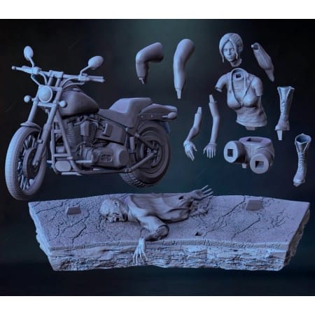 Claire Redfield Motorcycle Resident Evil - STL 3D print files