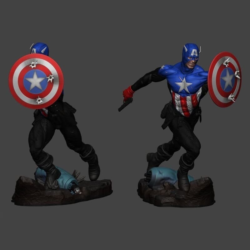 Captain America Bucky Barnes - STL 3D print files