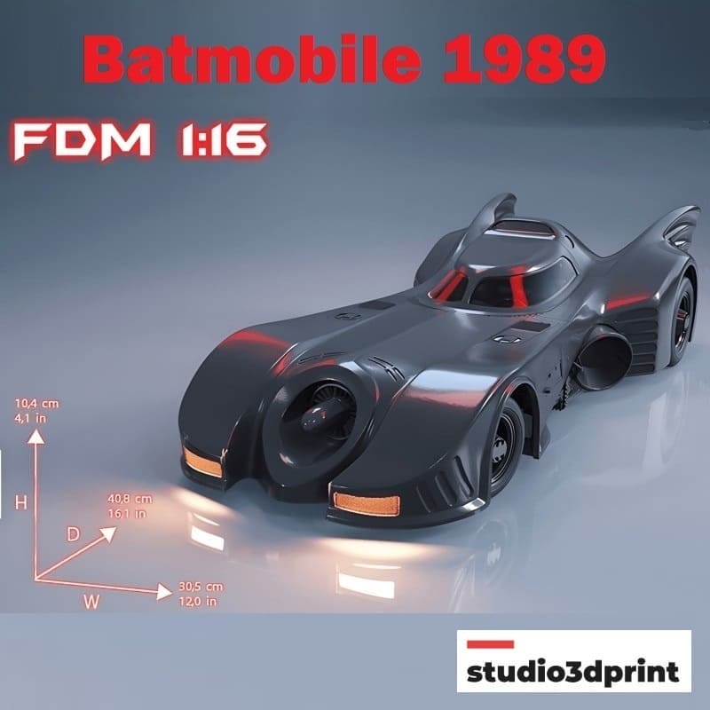 Batmobile 1989 - STL 3D print files