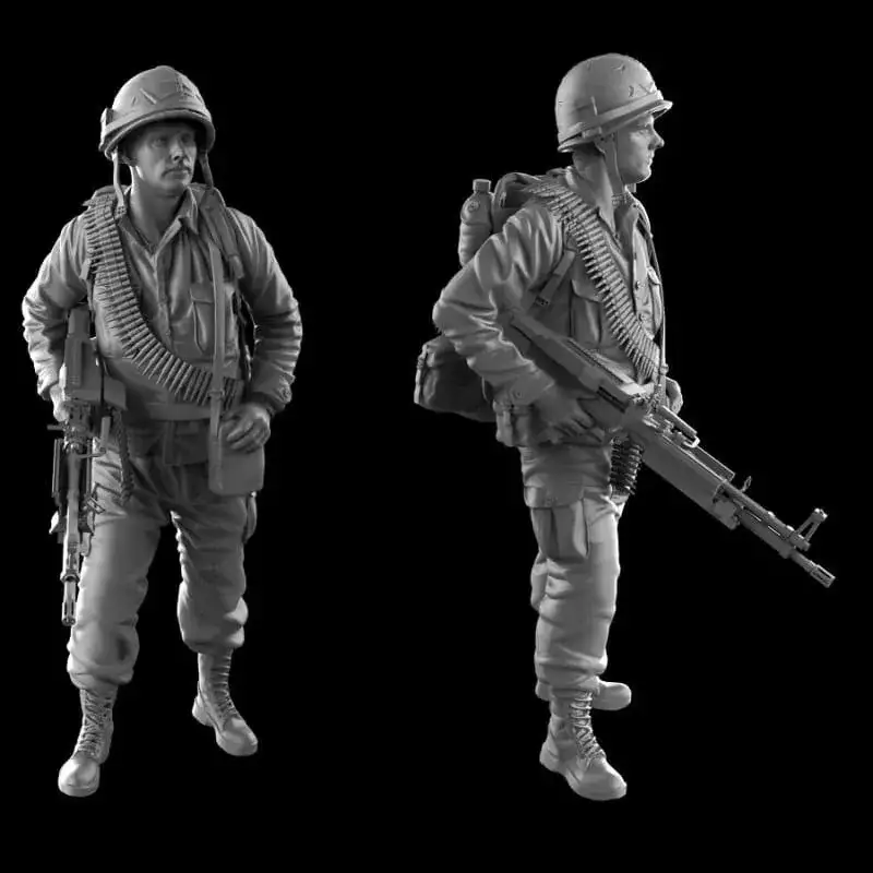 US Soldier with MG 1960 - STL 3D print files
