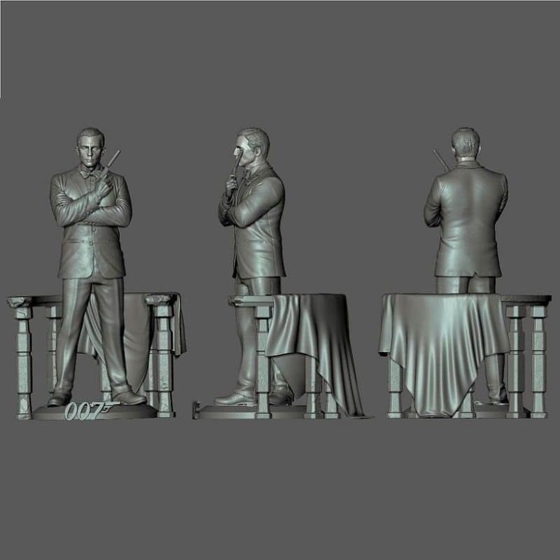 007 James Bond Daniel Graig - STL 3D print files