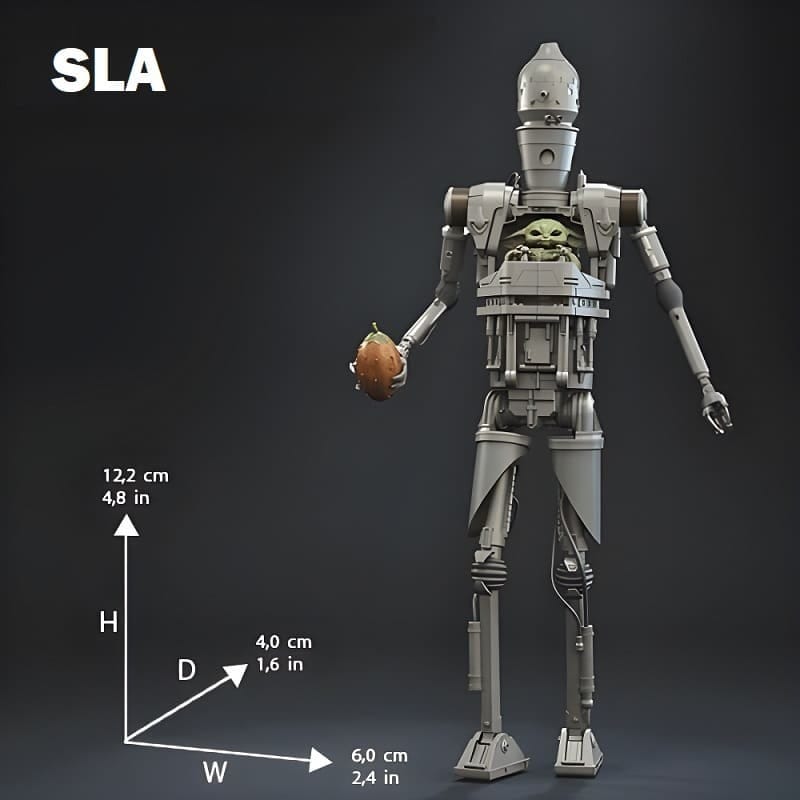 IG-12 with Grogu in Diorama - STL 3D print files
