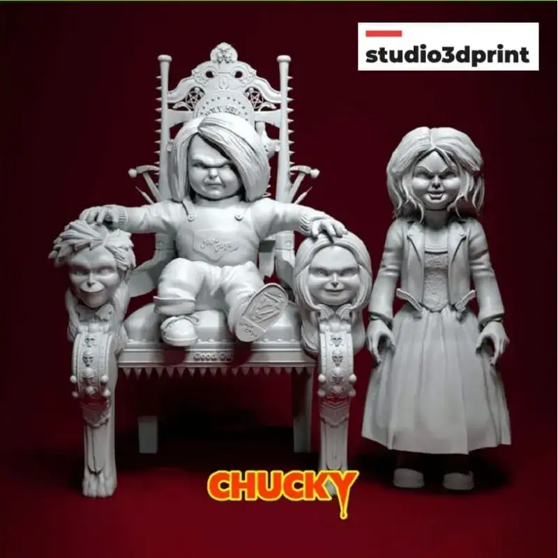 Chucky and Tiffany - STL 3D print files