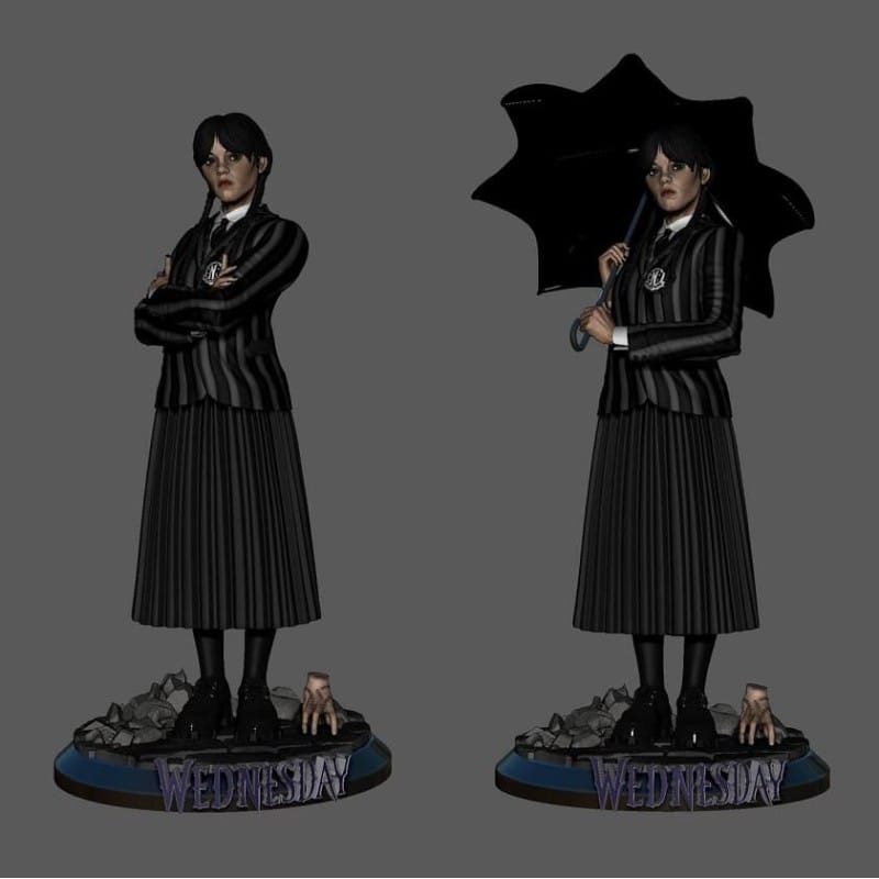 Wednesday Addams Jenna Ortega - STL 3D print files
