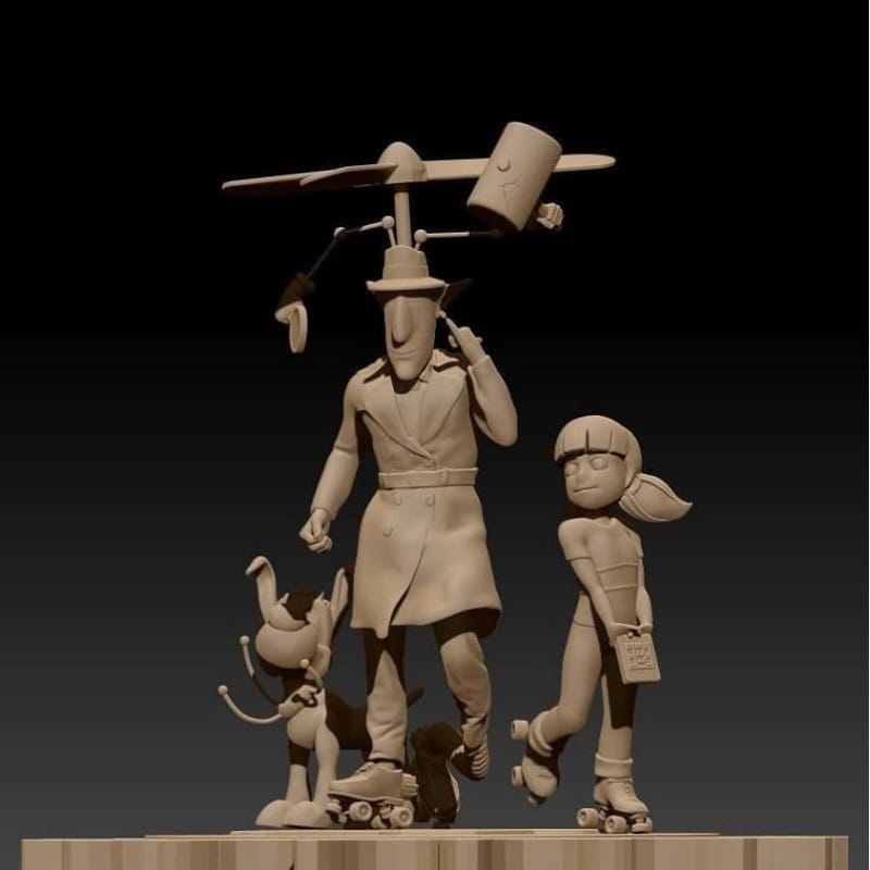 Inspector Gadget and Family - STL 3D print files