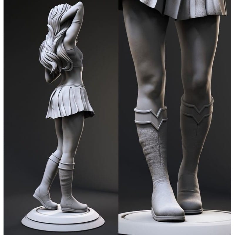 Supergirl Stl 3d Print Files