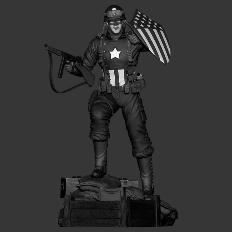 Captain America 1945: Super Soldier - STL 3D print files