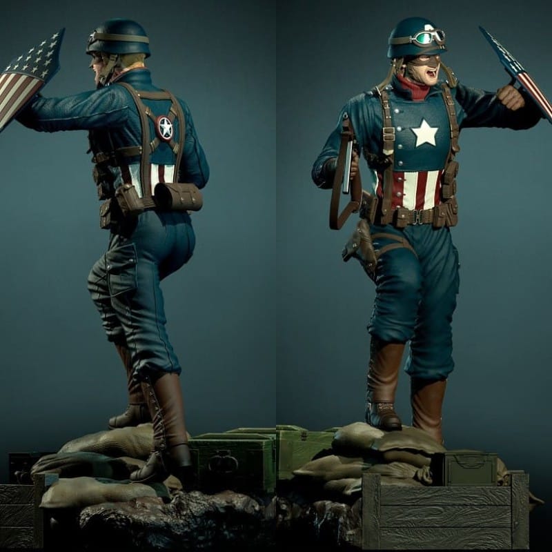 Captain America 1945: Super Soldier - STL 3D print files