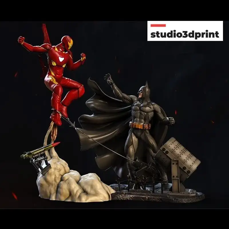 Batman vs Iron Man - STL 3D print files
