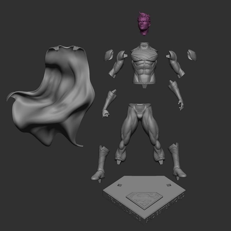 Superman Jon Kent - STL 3D print files