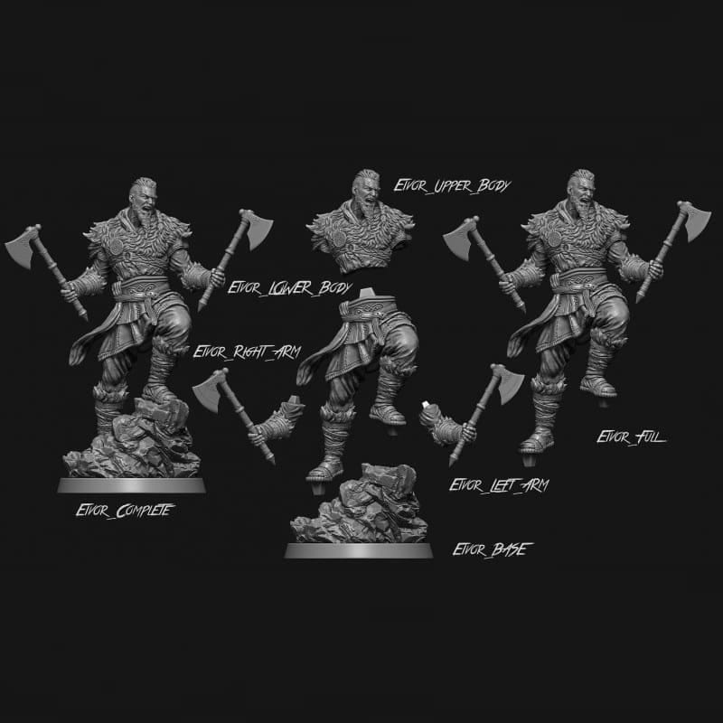Eivor Viking Warrior - STL 3D print files