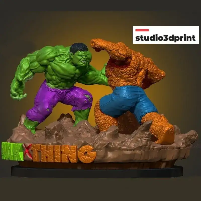 Hulk vs The Thing - STL 3D print files