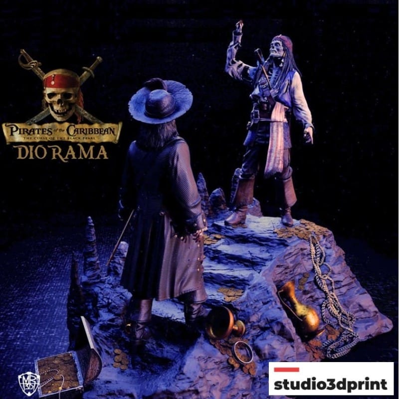 Pirates of the Caribbean Diorama - STL 3D print files