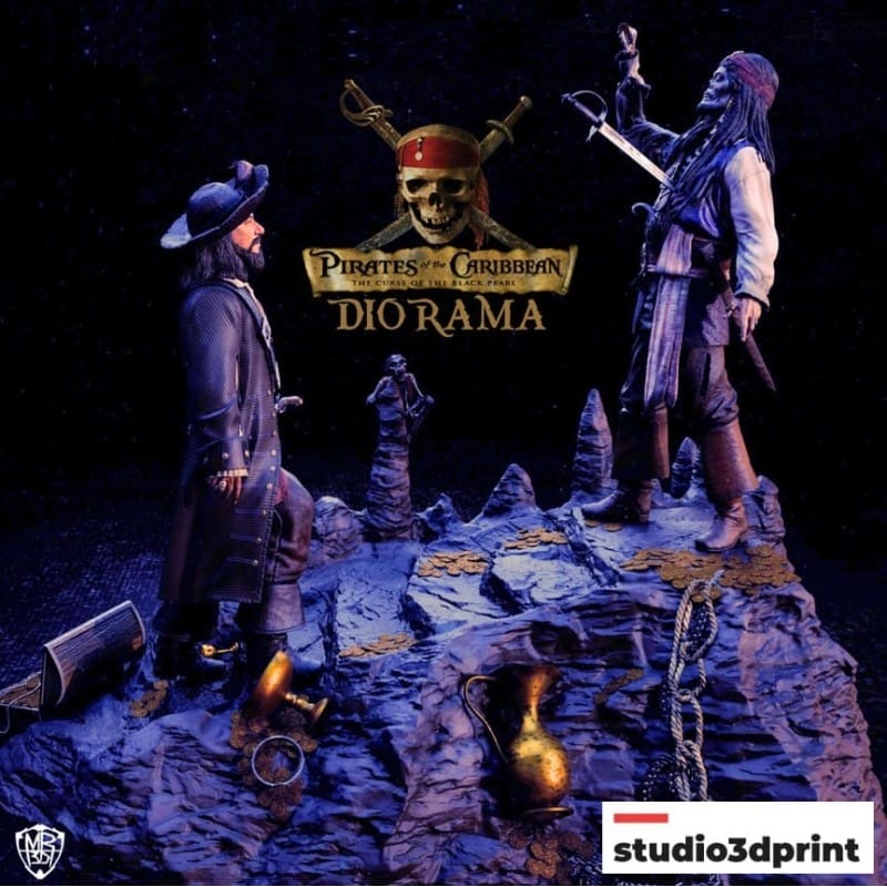 Pirates of the Caribbean Diorama - STL 3D print files