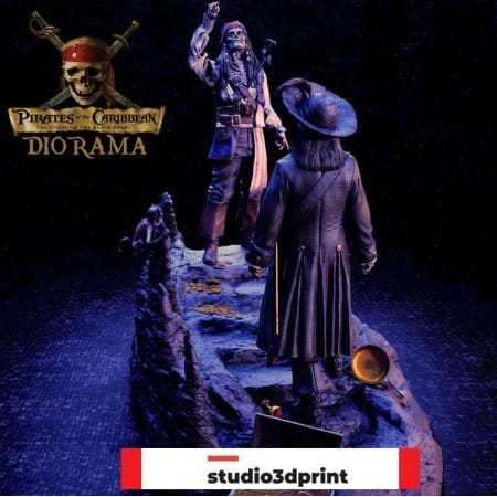 Pirates of the Caribbean Diorama - STL 3D print files