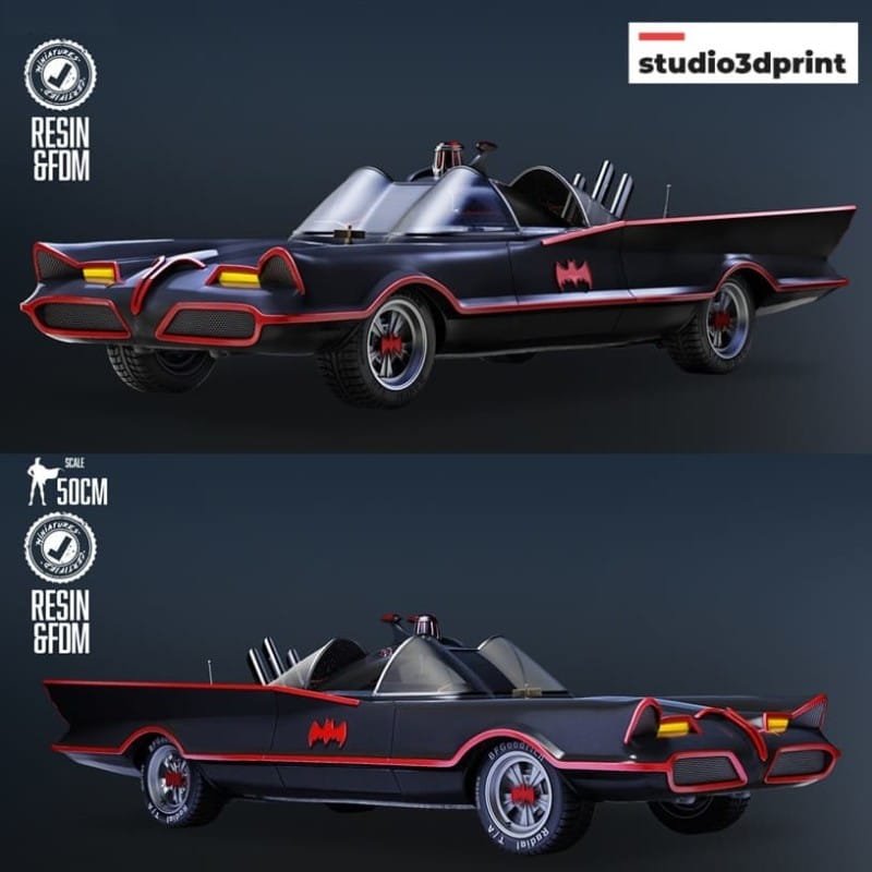 Batmobile 1960 Batman - STL 3D print files