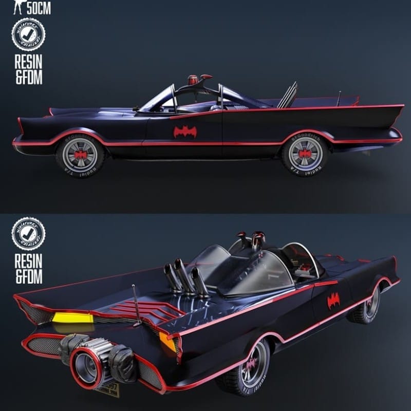 Batmobile 1960 Batman - STL 3D print files