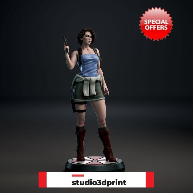 Jill Valentine Resident Evil - STL 3D print files