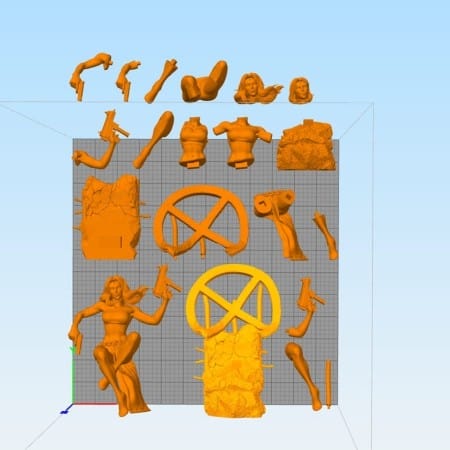 Mystique X-Men - STL 3D print files