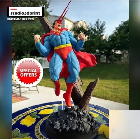 Superman Red Eyes - STL 3D print files