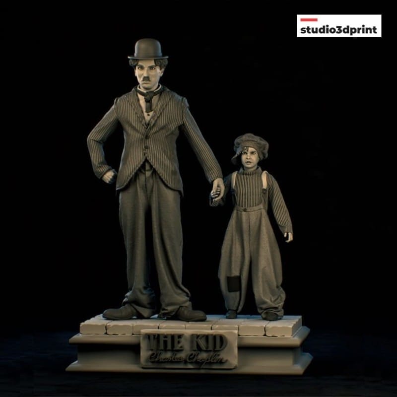 Charlie Chaplin The Kid (1921) - STL 3D print files
