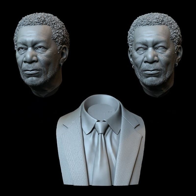 Morgan Freeman Bust - STL 3D print files